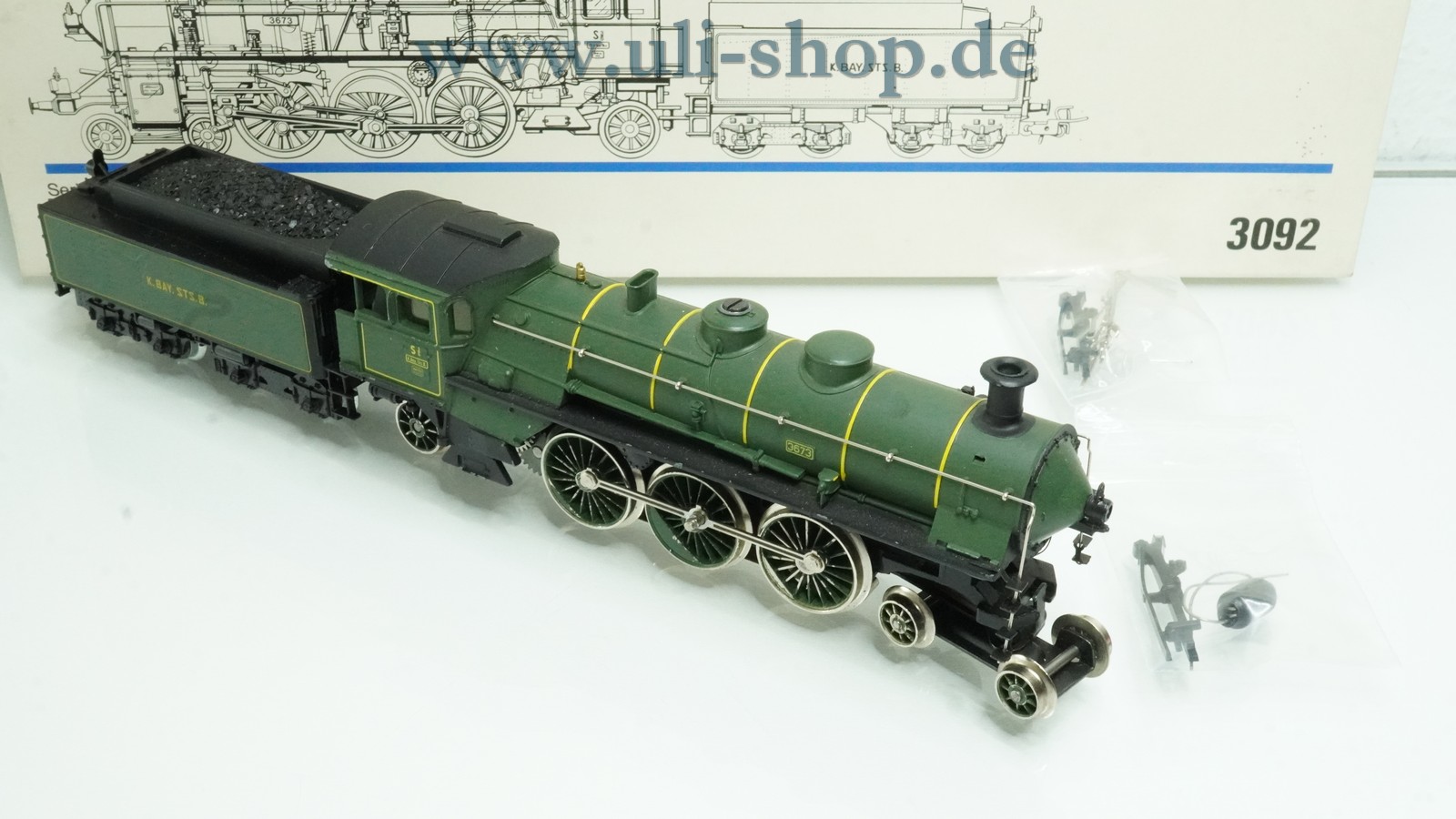 Märklin 3092 H0 Serie S 3/6 3673 der K.Bay.Sts.B. DEFEKT